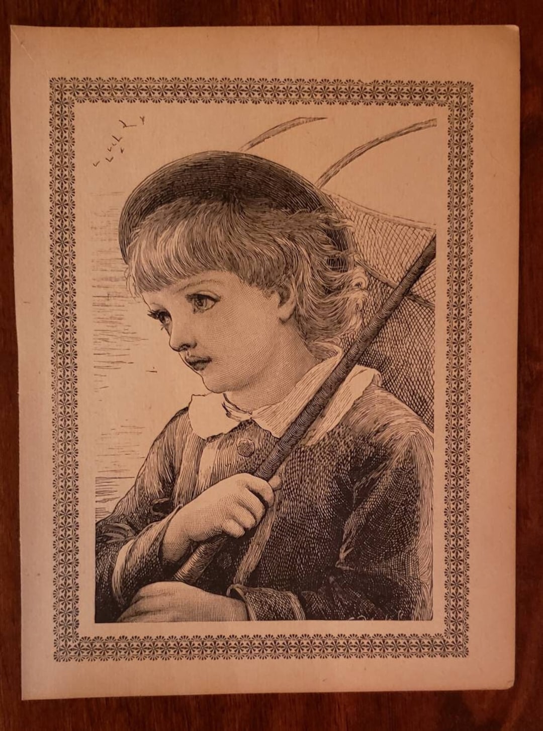 1896 CHILDREN'S BOOK ILLUSTRATION Victorian Black and White Vintage Art ...