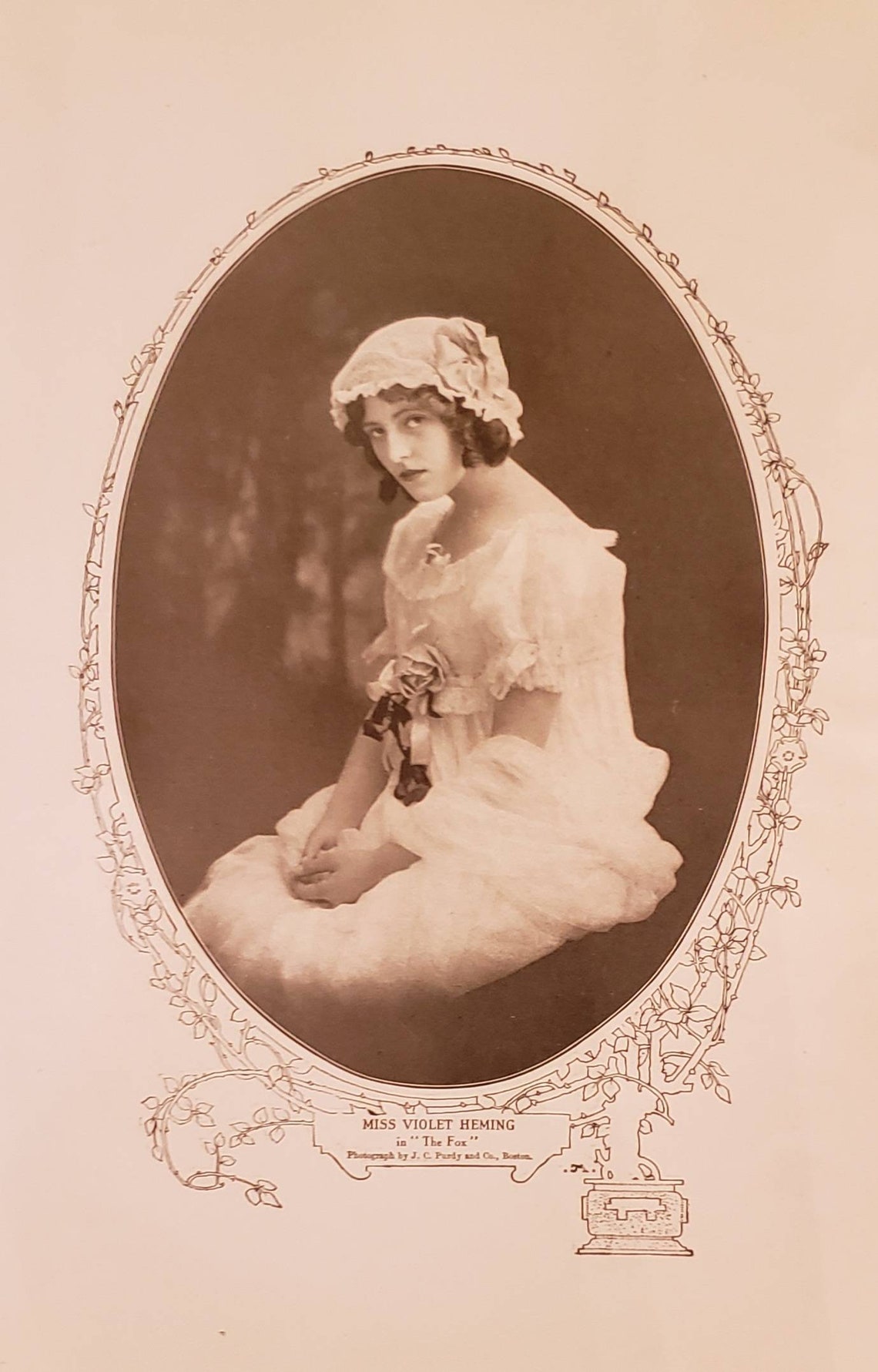 1912 ACTRESS PORTRAIT Fern Andree Violet Heming Vintage Photo - Etsy