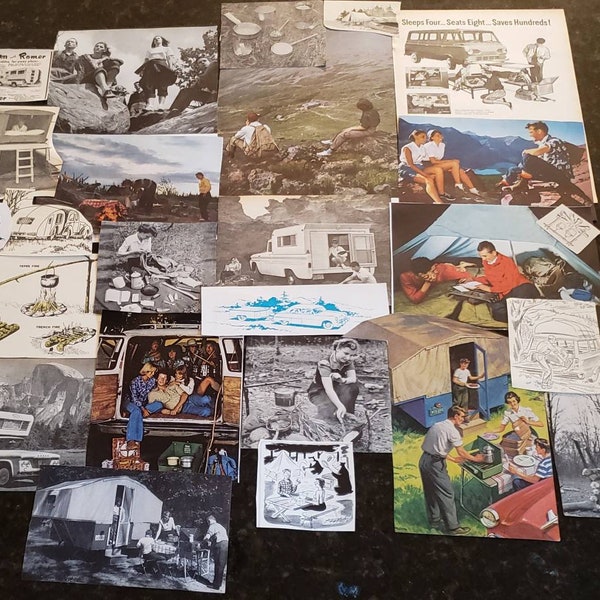 Camping Collage Pack - Etsy