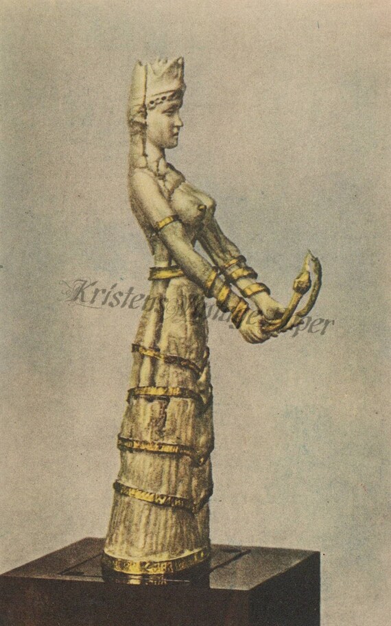 Instant Digital Download MINOAN SNAKE GODDESS Greek Sculpture - Etsy