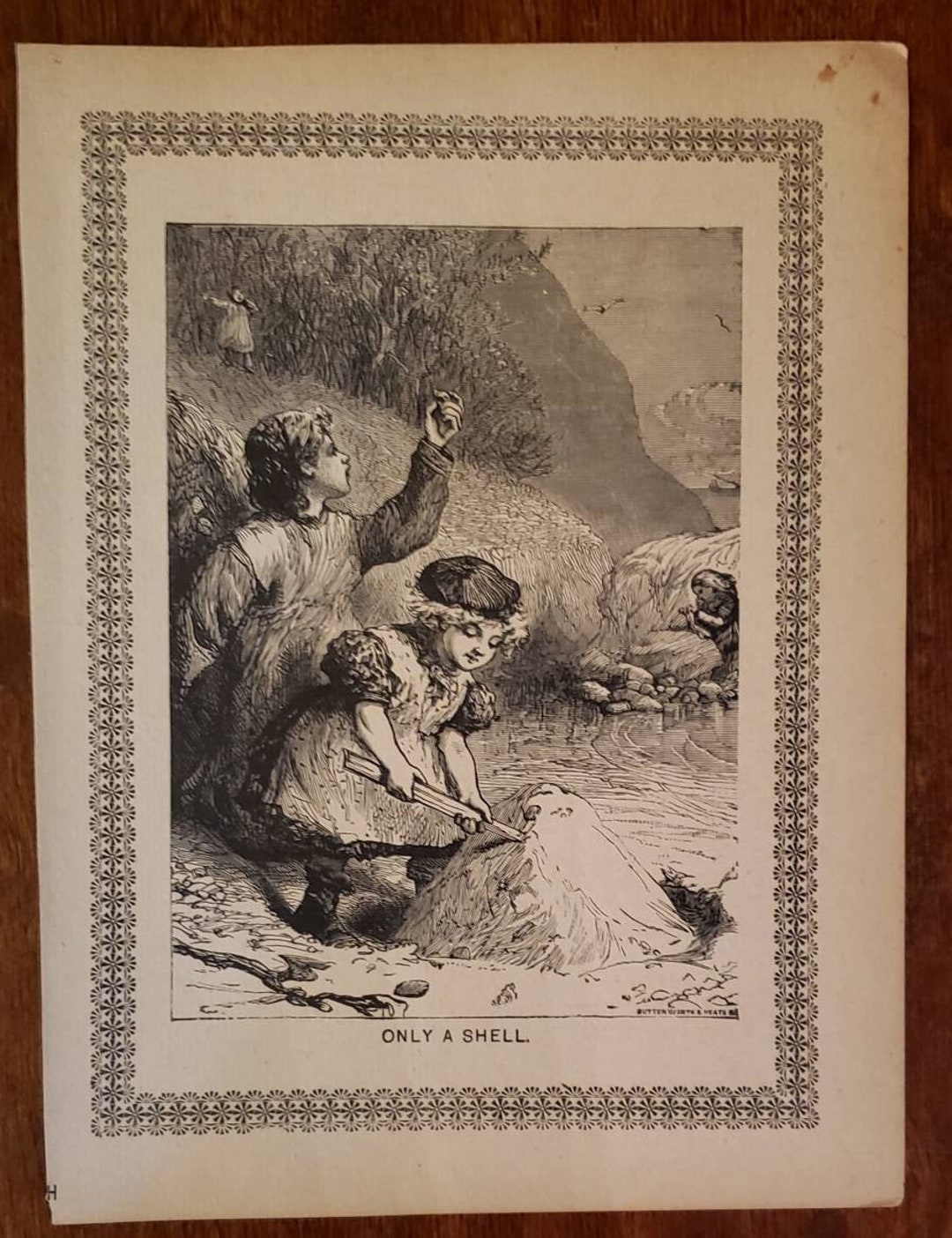 1896 CHILDREN'S BOOK ILLUSTRATION Victorian Black and White Vintage Art ...