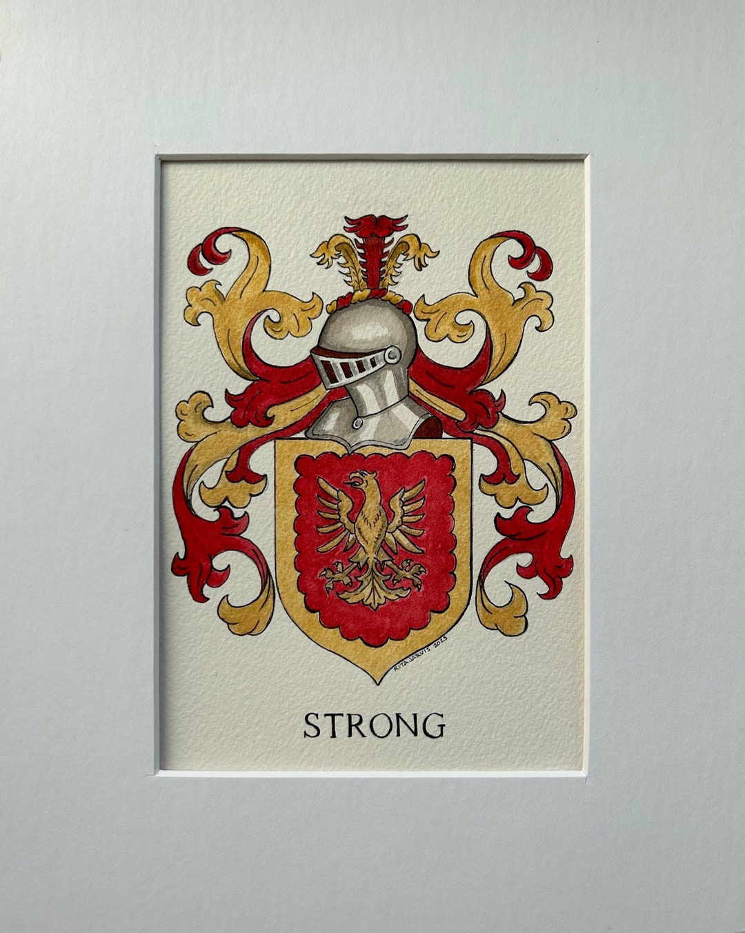 COAT OF ARMS. Family Seal Family Crest Hand-Painted - Etsy Portugal