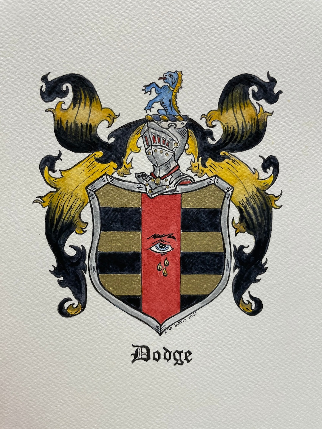 COAT OF ARMS. Family Seal, Family Crest, Hand-painted - Etsy
