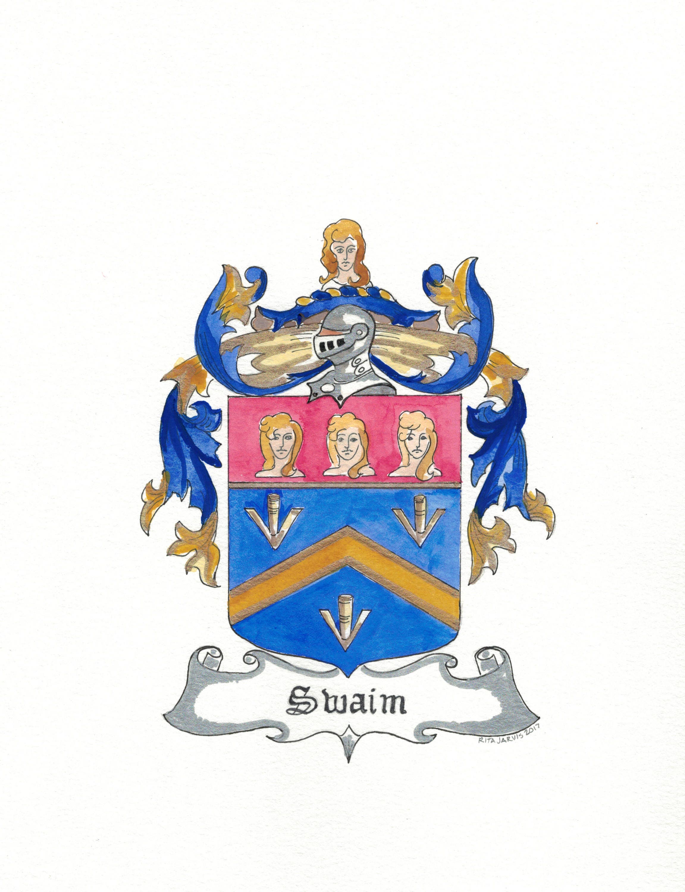 COAT OF ARMS. Family Seal, Family Crest, Hand-painted - Etsy