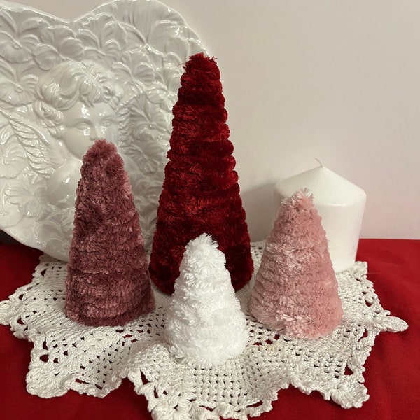 White Yarn Trees - Etsy