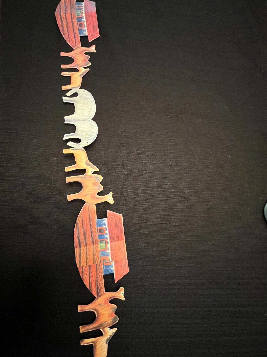 Long Vintage Noah’s Ark Paper Garland-santa’s World-please Read ...