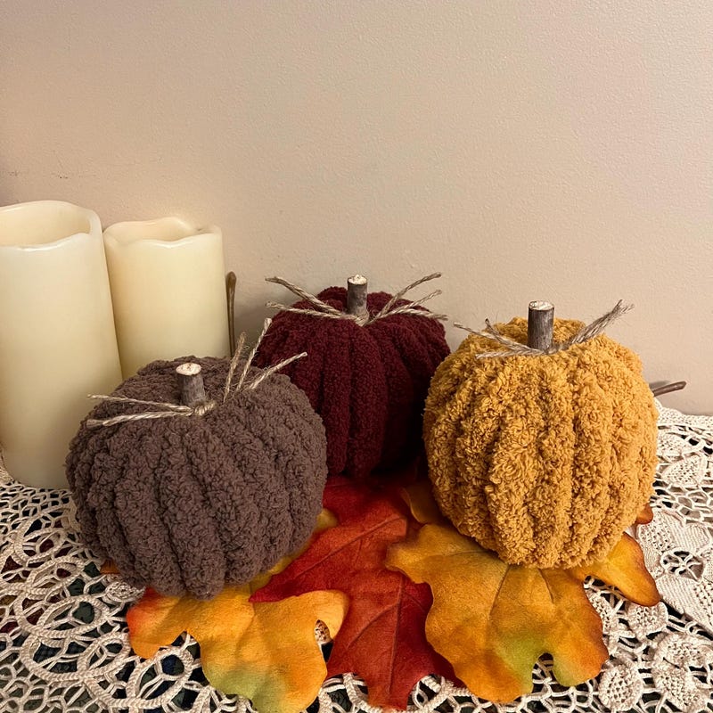 Chunky Yarn Pumpkin - Etsy