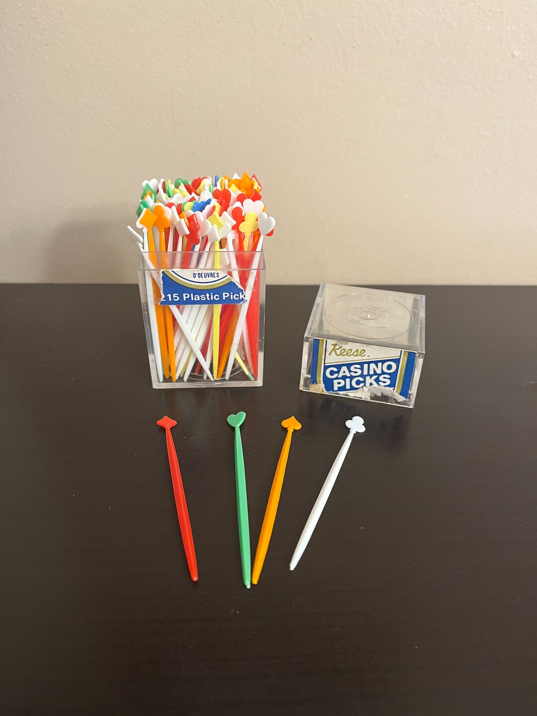 Set of 140 Vintage Barware Plastic Cocktail Picks-please Read Item ...