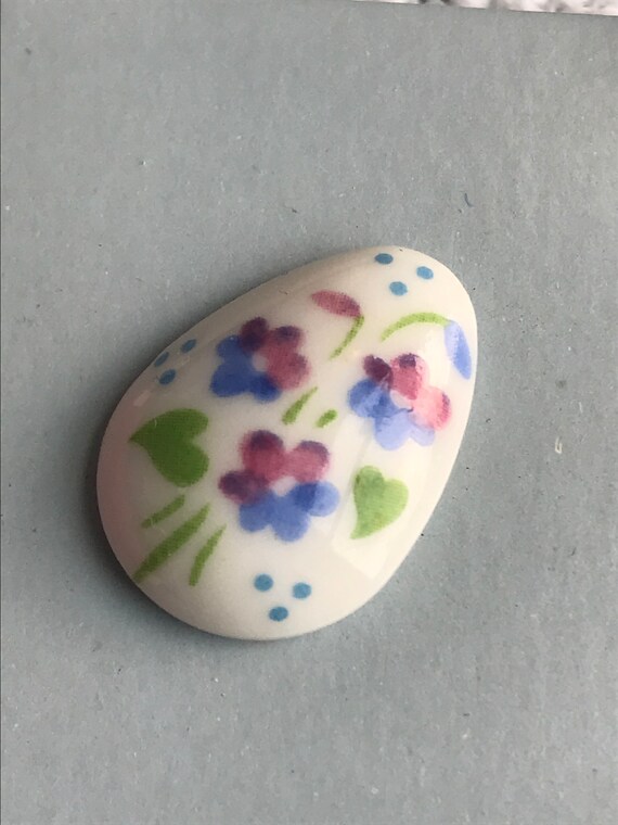 Vintage 1985 Hallmark Ceramic Easter Egg Pin-Vintage … - Gem