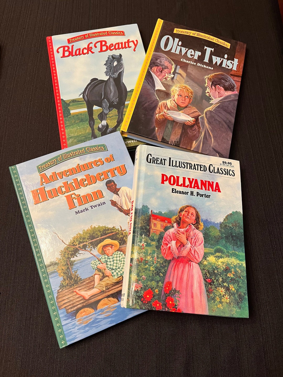 4 Vintage Illustrated Classics Books-please Read Item Details and ...