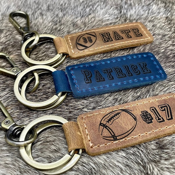 Football Keychain (Just for you!) - Etsy