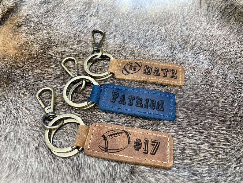 Football Keychain Football Team Gifts Football Senior Night - Etsy
