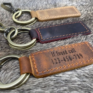 Lost Keys Keychain, Lost and Found Keyring, Call If Found Key FOB - Etsy