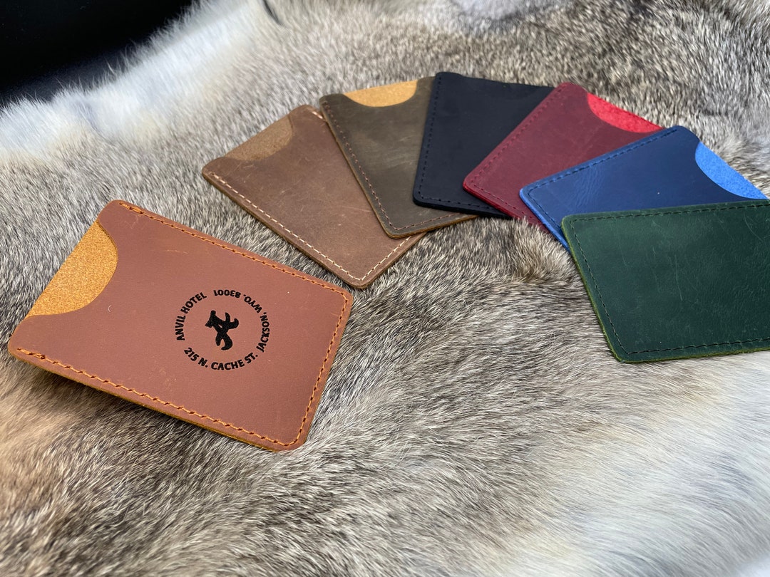 Boutique Hotel Card Holder, Card Holder for Resort Hotels, Leather Slim ...