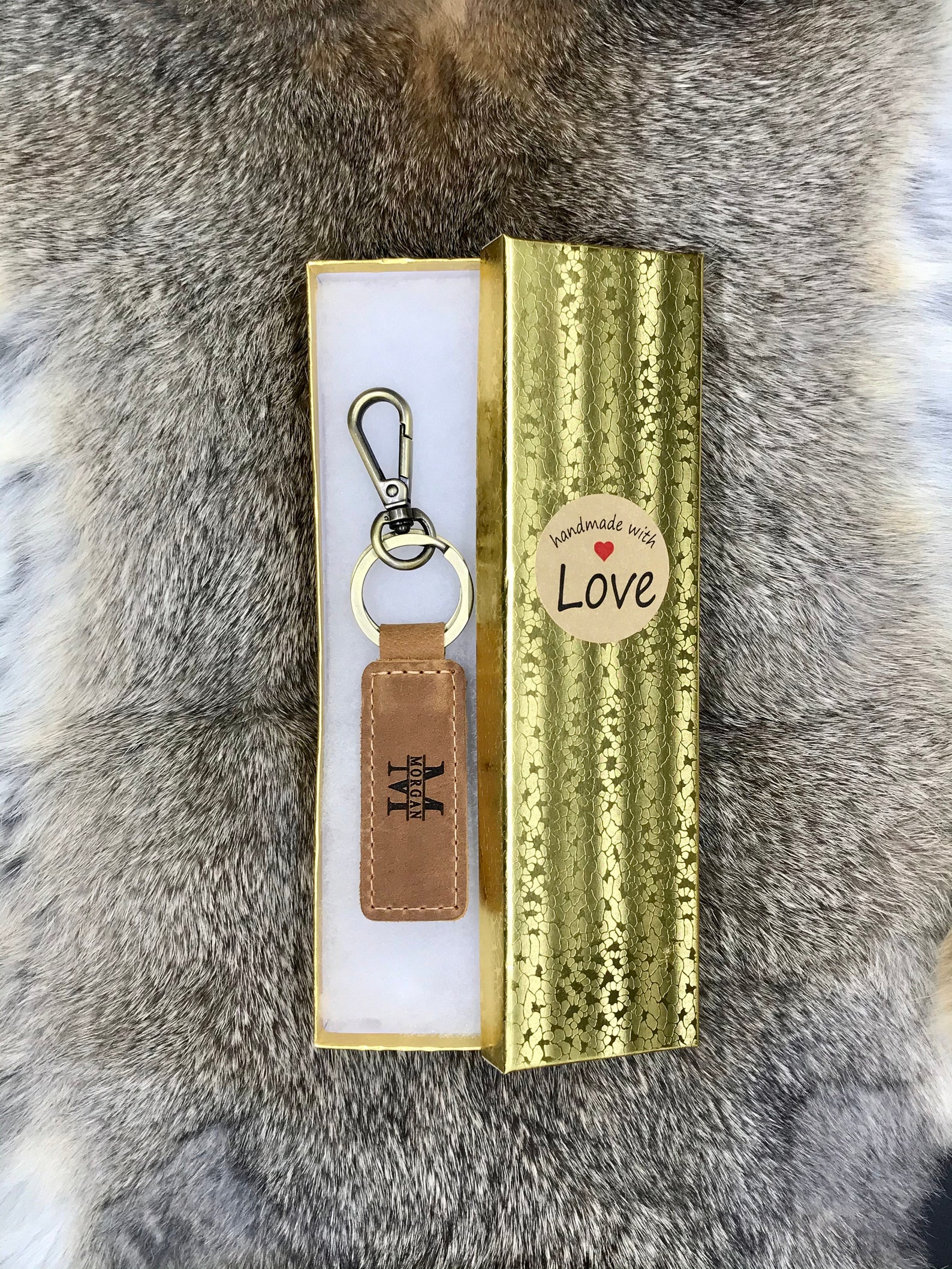 PERSONALIZED GIFT, Leather KEYCHAIN, Coordinates Key Chain, 3rd ...