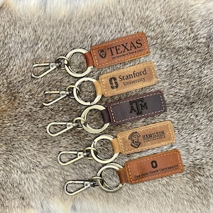 Corporate Gifts for Employees, Personalized Keychain, Leather Keychain ...