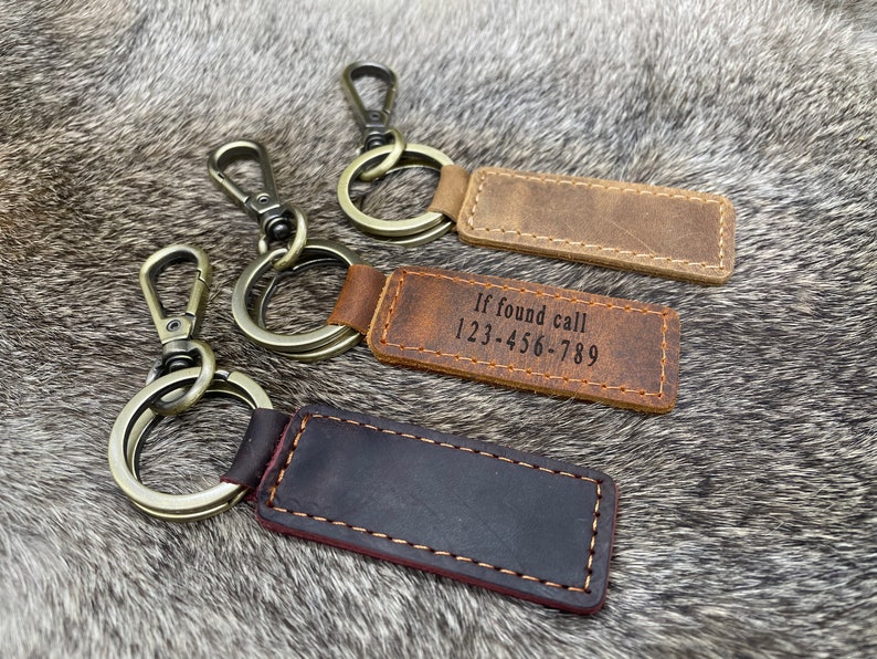 Lost Keys Keychain Lost and Found Keyring Call If Found Key | Etsy
