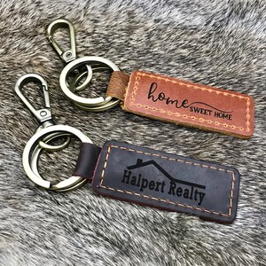 Corporate Gifts for Employees, Personalized Keychain, Leather Keychain ...
