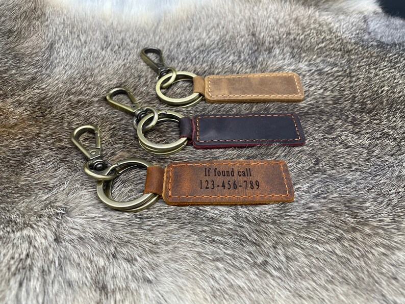 Lost Keys Keychain Lost and Found Keyring Call If Found Key | Etsy