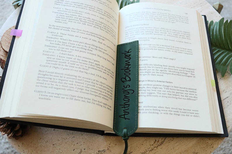 Personalized Church Leather Bookmark, Bulk Order Gift - Etsy