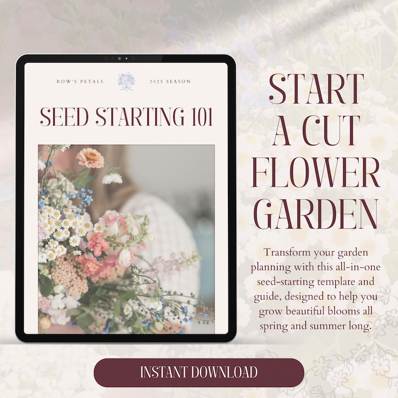 Flowers Garden Planner - Etsy