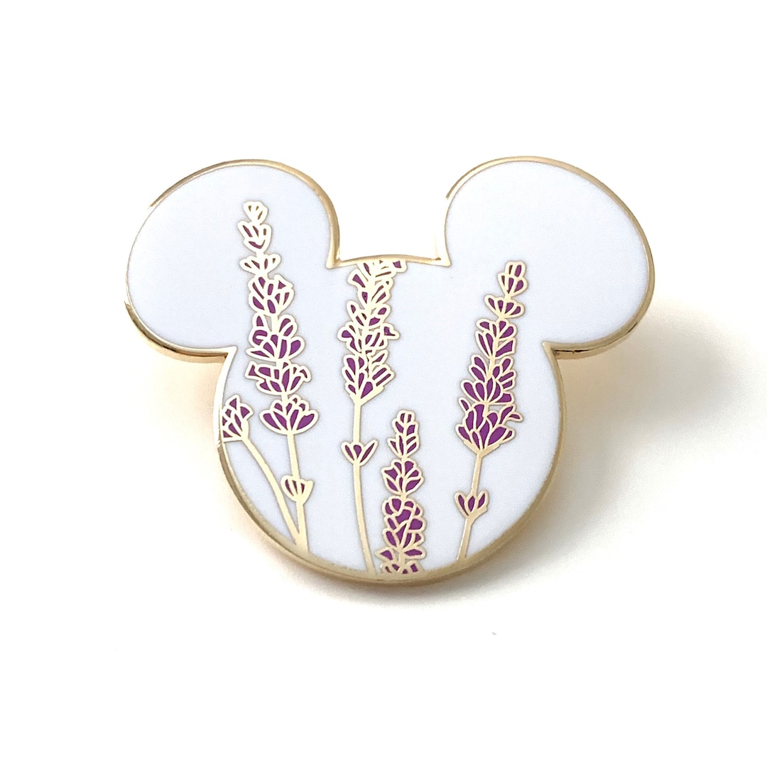 Lavender Mouse Enamel Pin - Etsy