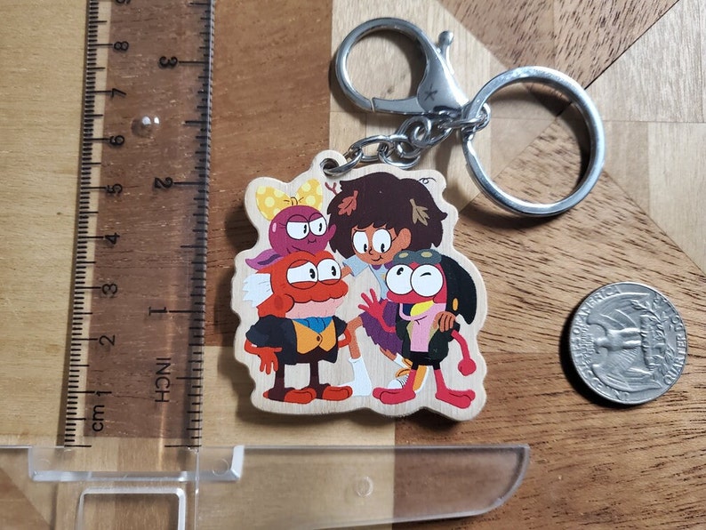 Amphibia Wooden Keychain - Etsy