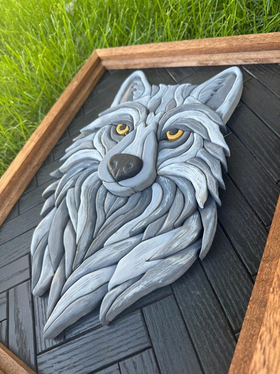 Wolf Intarsia Laser Cut File SVG Digital Download Scroll Saw Pattern - Etsy