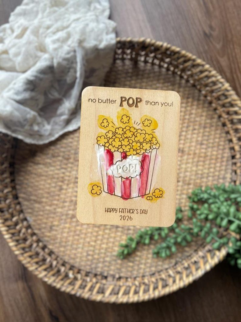 Fathers Day Laser Cut File SVG Digital Download Popcorn Kids Finger ...