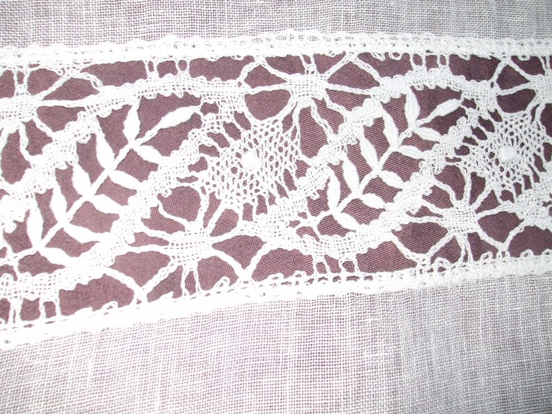 Transparent Lin Curtain, 60 X 90 Cm and Old Lace With Spindles Handmade ...