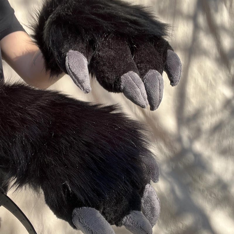Black Fursuit Paws - Etsy