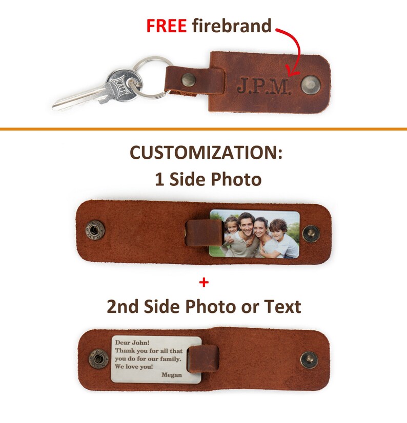 Personalized Unique Gift for Men Mens Leather Keychain Gift - Etsy