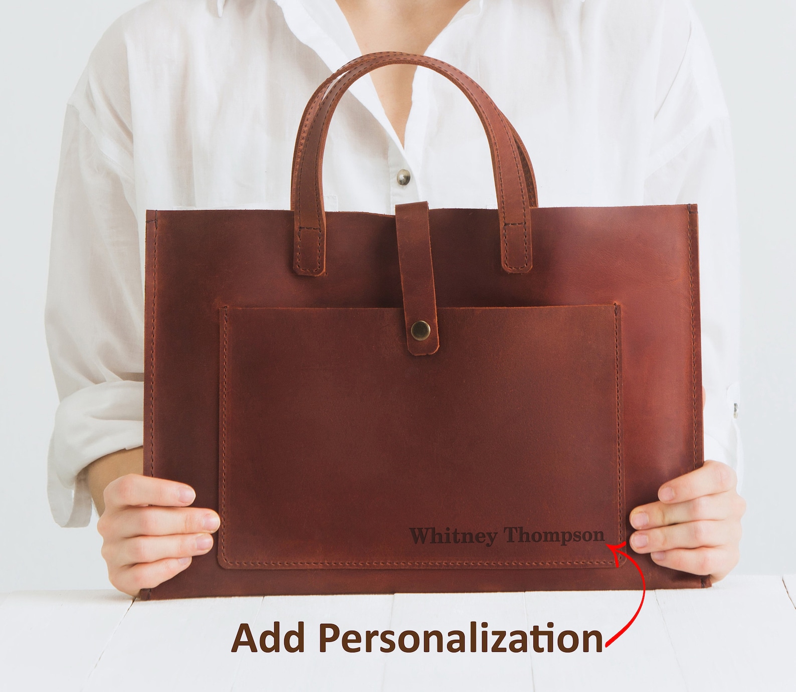 Premium Leather Laptop Sleeve With Handle Leather Macbook | Etsy