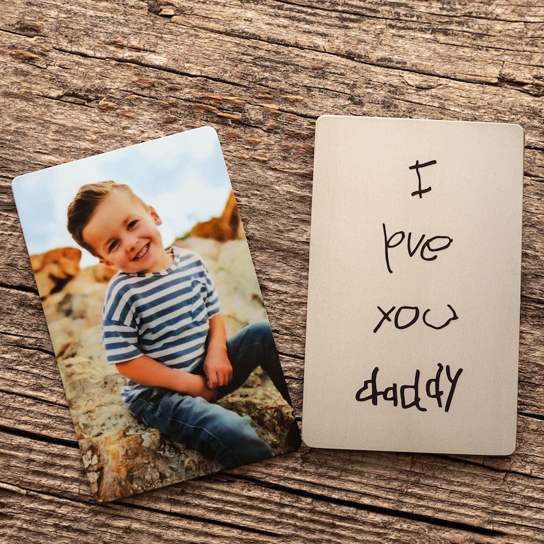 Dads Day Gifts - Personalized Men's Wallet Photo Card, Fathers Day ...