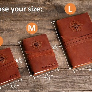 Personalized Leather Journal Engraved Leather Notebook - Etsy