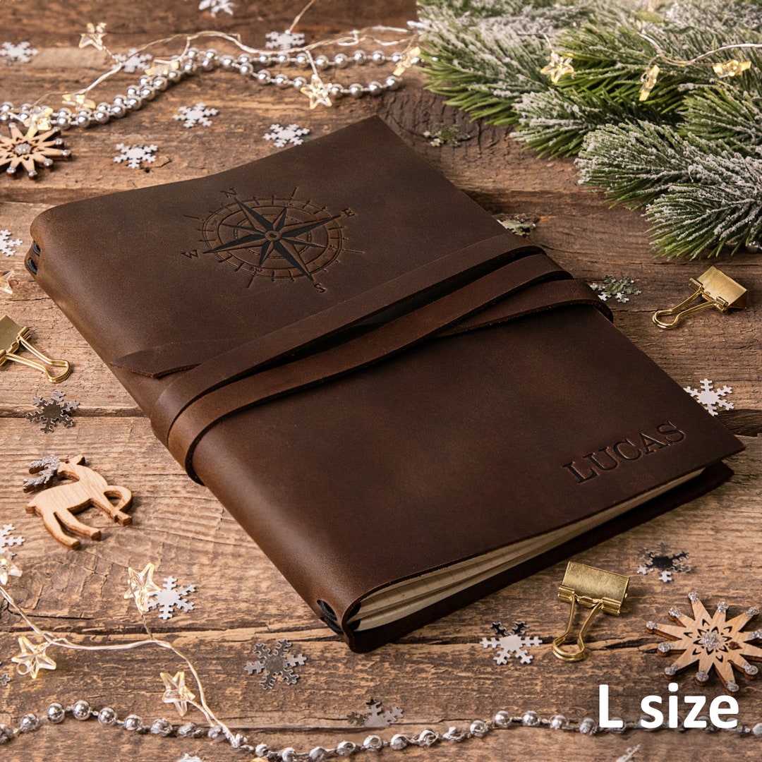 Personalized Leather Journal for Men, Mens Leather Journal Gift ...