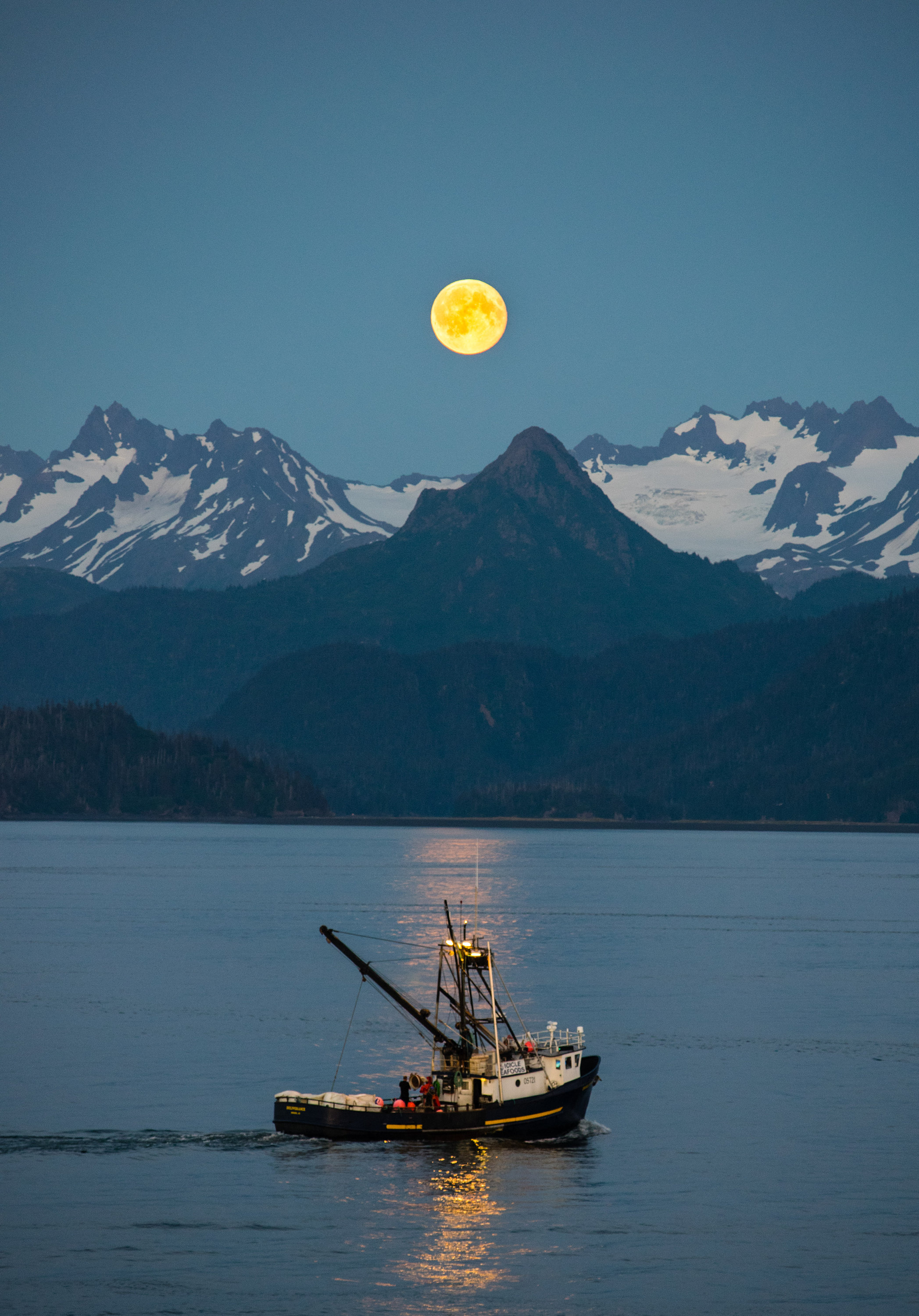 Blood Moon From the Homer Spit - Etsy