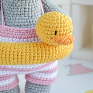 Summer Hippo, Summer Stuffer Toy, Heatwave Hippo, Crochet Swimmer Doll ...
