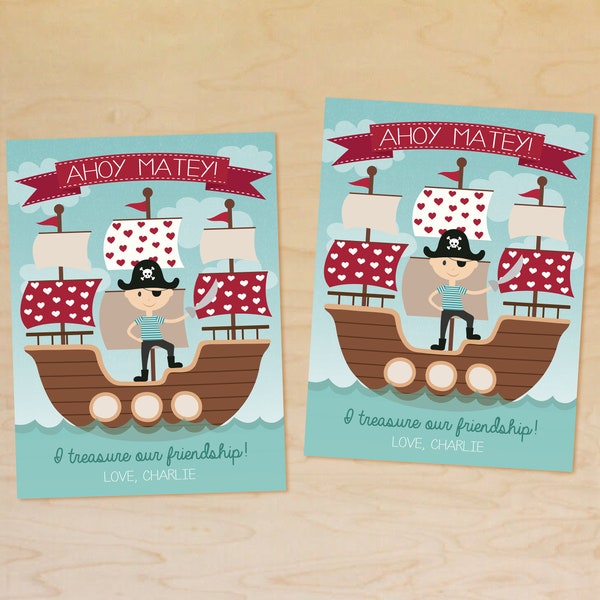 Pirate Valentine - Etsy