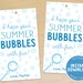 Hope Your Summer Bubbles With Fun End of the Year Tag Summer | Etsy