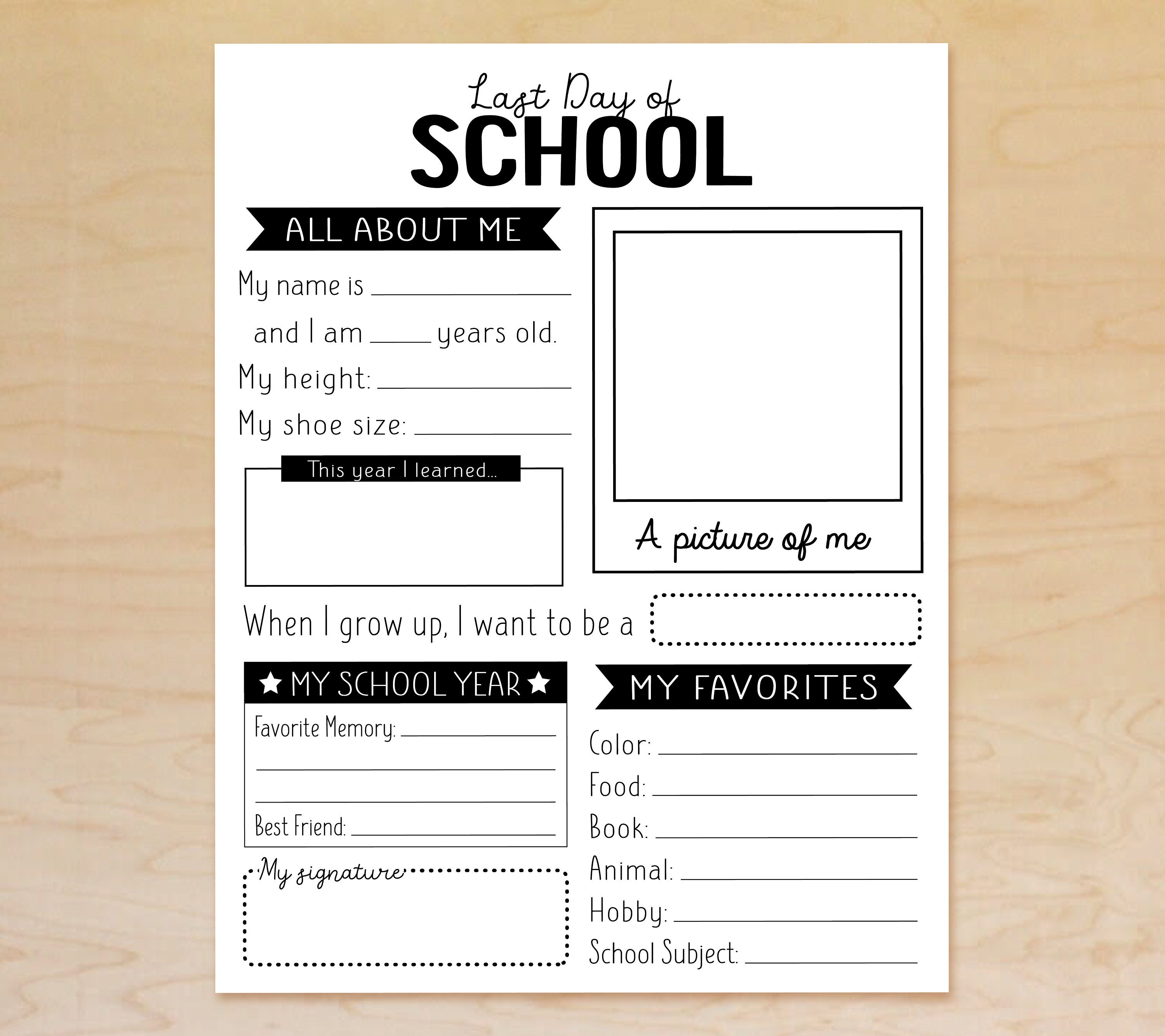 Back to School Interview First Day of School Activity | Etsy