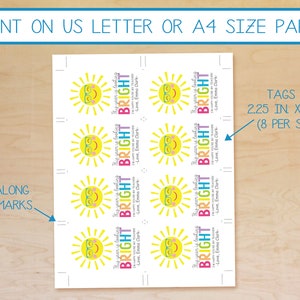 This Year is Looking Bright Tags, Back to School Gift Tag, Welcome Back ...