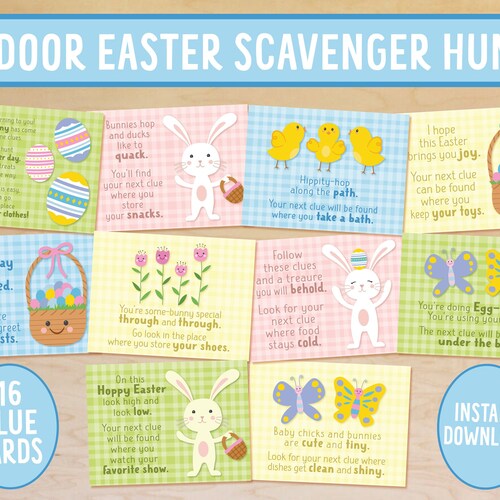 Easter Egg Scavenger Hunt for Kids Treasure Hunt - Etsy