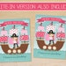 Girl Pirate Valentine Card, Classroom Valentine, School Valentine ...