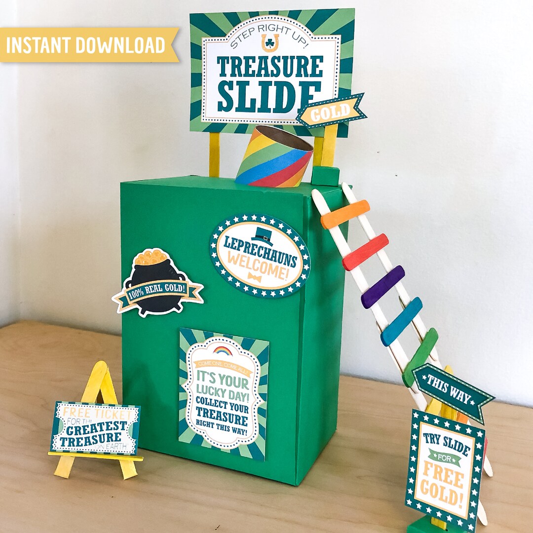 Leprechaun Trap Printable, DIY Leprechaun Trap, St. Patrick's Day Kids ...