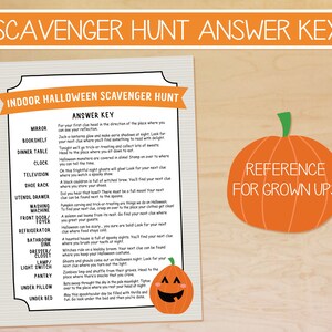 Halloween Scavenger Hunt for Kids, Indoor Halloween Treasure Hunt Clue ...