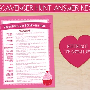 Valentine's Day Scavenger Hunt, Valentines Day Treasure Hunt Clue Cards ...