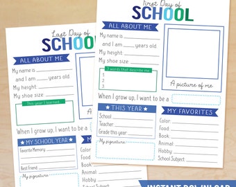 First Day of School Interview, Back to School Printable Activity, All ...