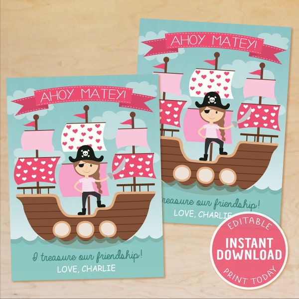 Pirates Booty Valentine - Etsy