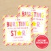 Teacher Appreciation Gift Tag, Starburst Gift Tags, Teacher ...